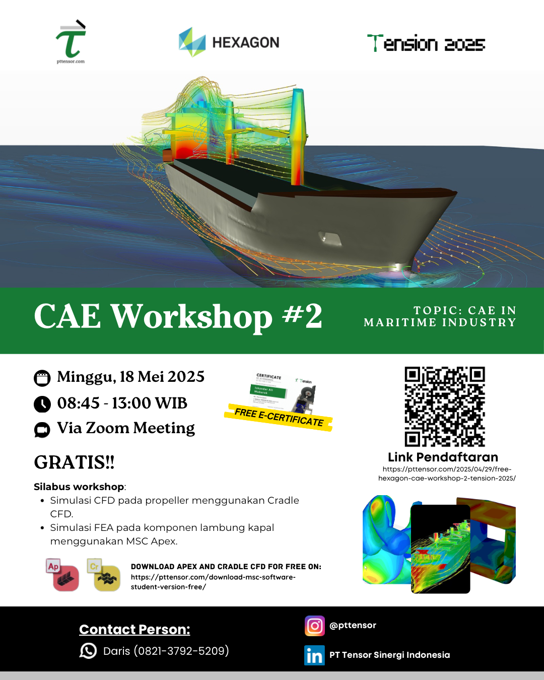 FREE Hexagon CAE Workshop #2 TENSION 2025 - PT TENSOR